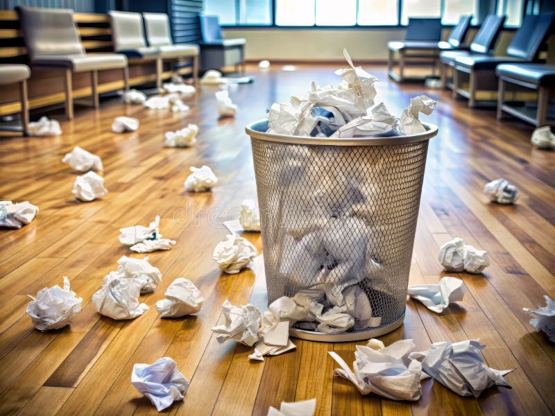 Pristine Empty Wastepaper Basket Stock Illustrations – 1 Pristine Empty ...