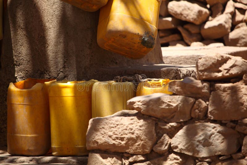 Empty Water Cans stock photo. Image of spring, deficit - 68997134