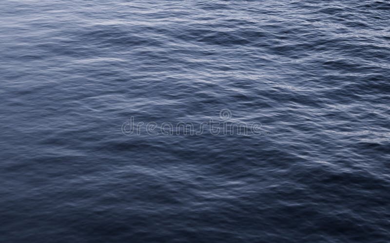 Empty Water Surface, 3d Rendering Stock Illustration - Illustration of ...