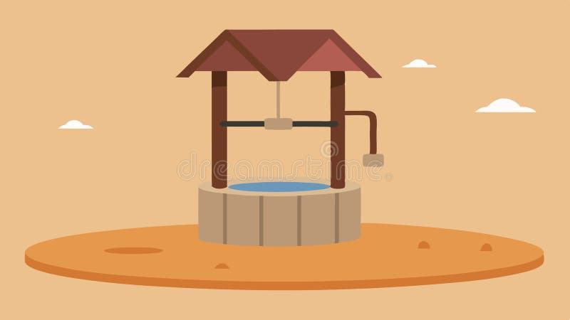 Empty Water Well a Traditional Hand Pump Well with a Dry Empty Bottom ...