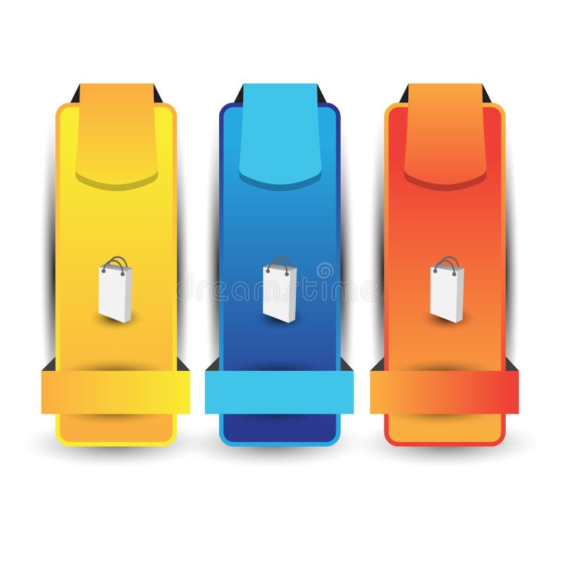 Empty Web Banner for Your Advertisement Stock Vector - Illustration of ...