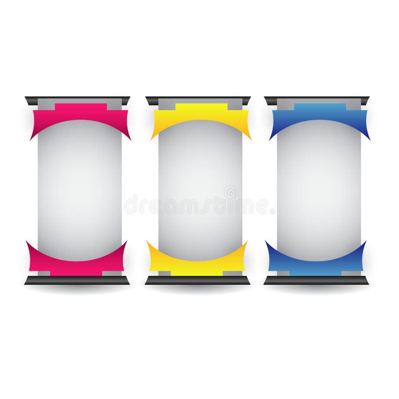 Empty Web Banner for Your Advertisement Stock Vector - Illustration of ...