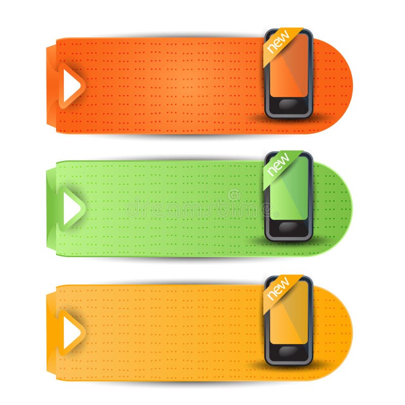 Empty Web Banner for Your Advertisement Stock Vector - Illustration of ...