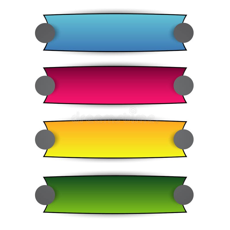 Web Banners, Labels, Header or Tags for Your Advertisement Stock Vector ...