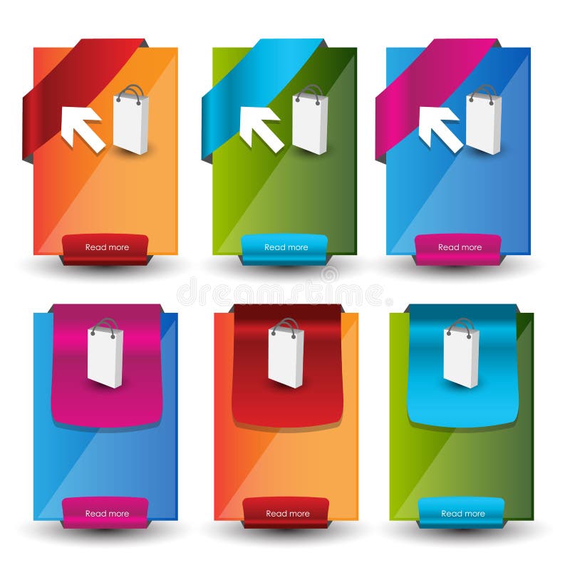 Empty Web Banners,labels,header or Tags for Your Advertisement Stock ...