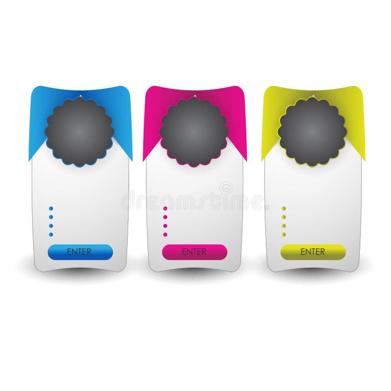 Empty Web Banners,labels,header or Tags for Your Advertisement Stock ...