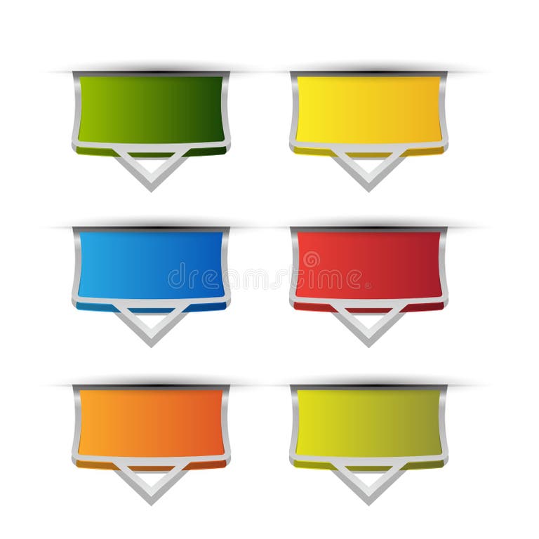 Empty Web Banners,labels,header or Tags for Your Advertisement Stock ...