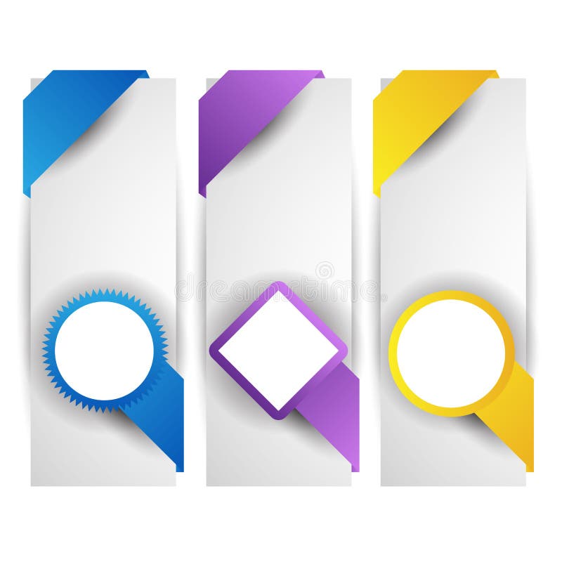 Web Banners, Labels, Header or Tags for Your Advertisement Stock Vector ...