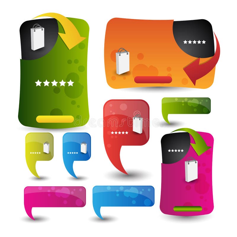 Empty Web Banners,labels,header or Tags for Your Advertisement Stock ...