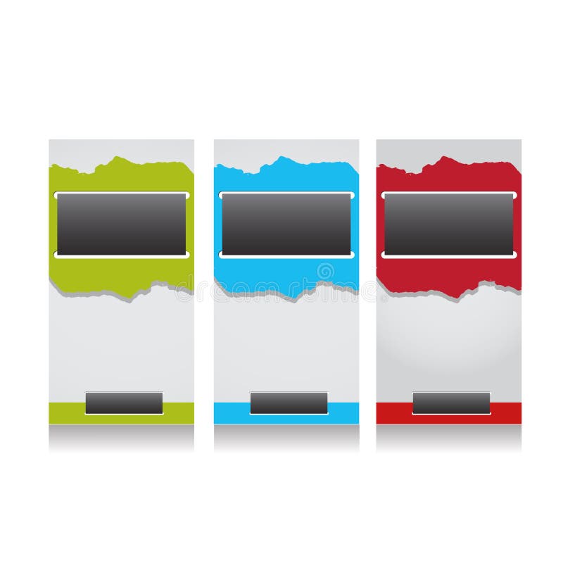 Empty Web Banners,labels,header or Tags for Your Advertisement Stock ...