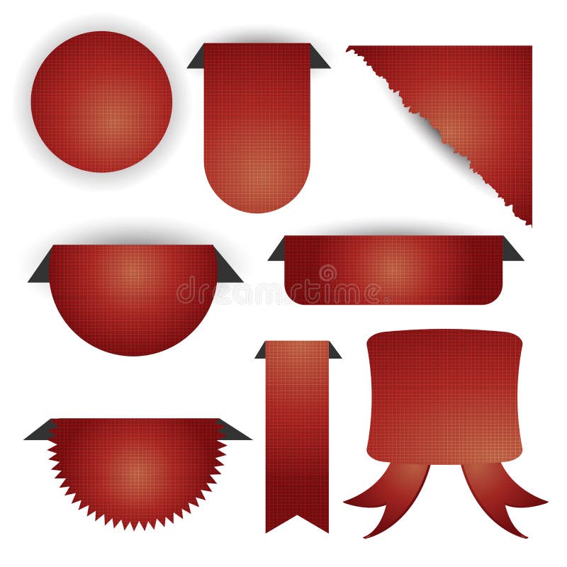 Web Banners, Labels, Header or Tags for Your Advertisement Stock Vector ...