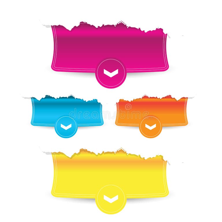 Empty Web Banners,labels,header or Tags for Your Advertisement Stock ...