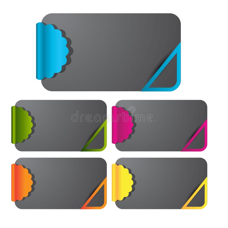 Empty Web Banners,labels,header or Tags for Your Advertisement Stock ...