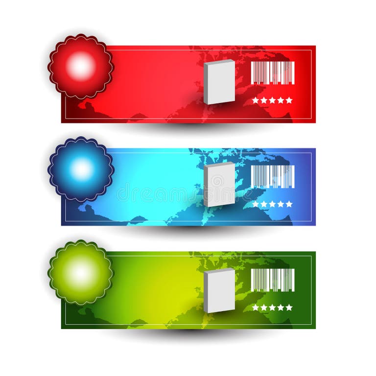 Empty Web Banners,labels,header or Tags for Your Advertisement Stock ...