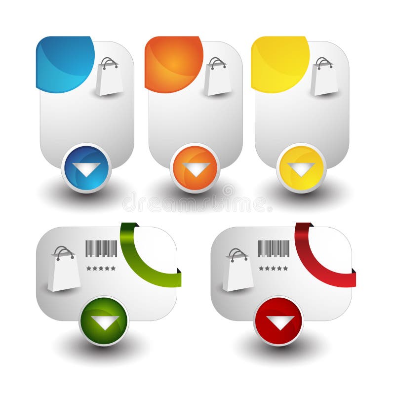 Empty Web Banners,labels,header or Tags for Your Advertisement Stock ...