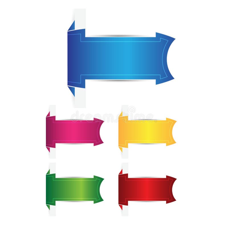 Web Banners, Labels, Header or Tags for Your Advertisement Stock Vector ...