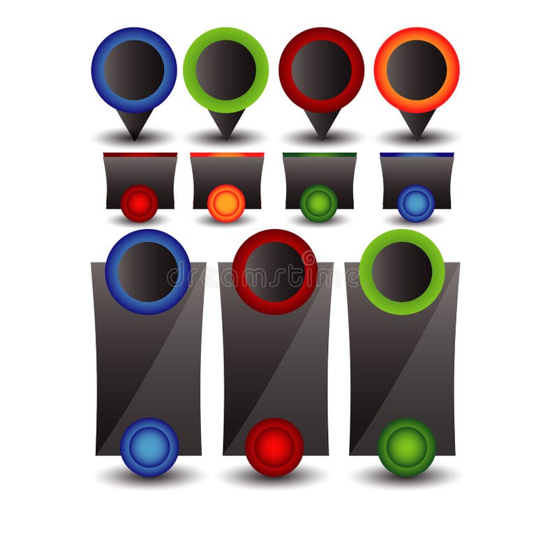 Empty Web Banners,labels,header or Tags for Your Advertisement Stock ...