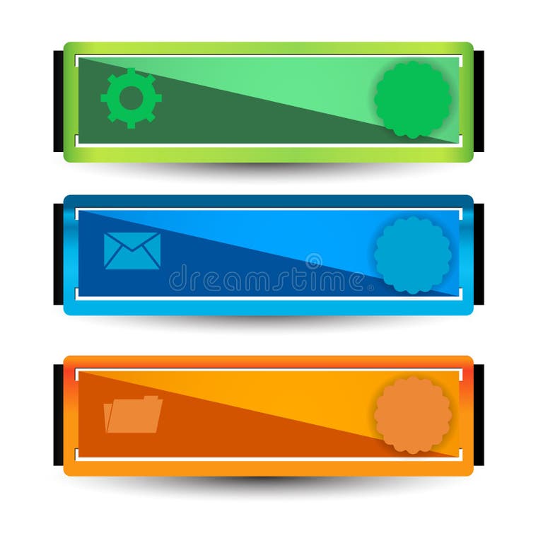 Empty Web Banners,labels,header or Tags for Your Advertisement Stock ...