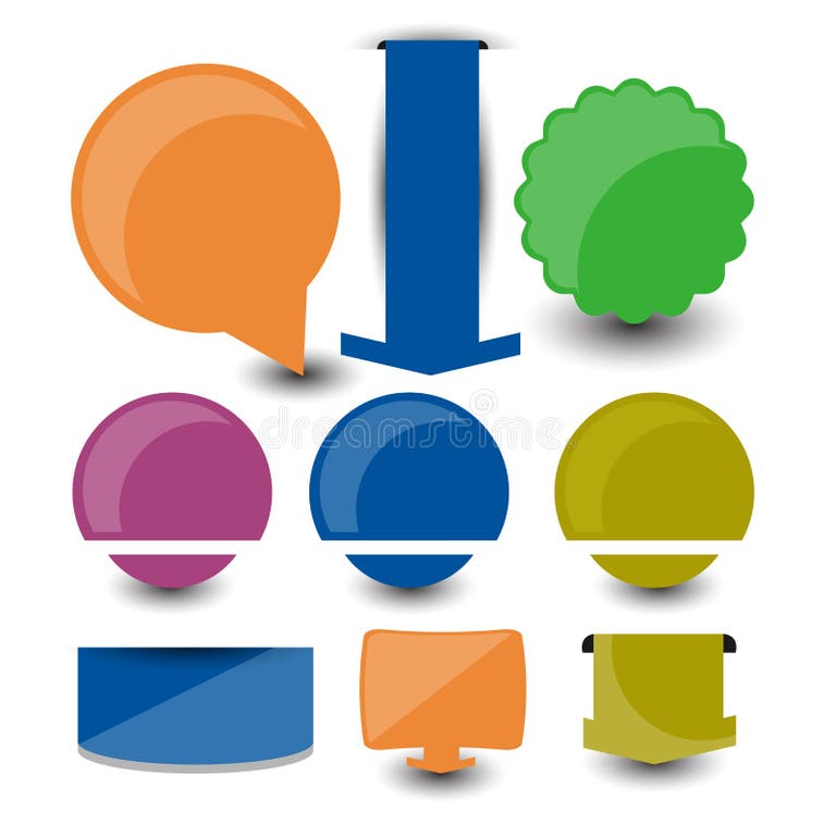 Empty Web Banners,labels,header or Tags for Your Advertisement Stock ...