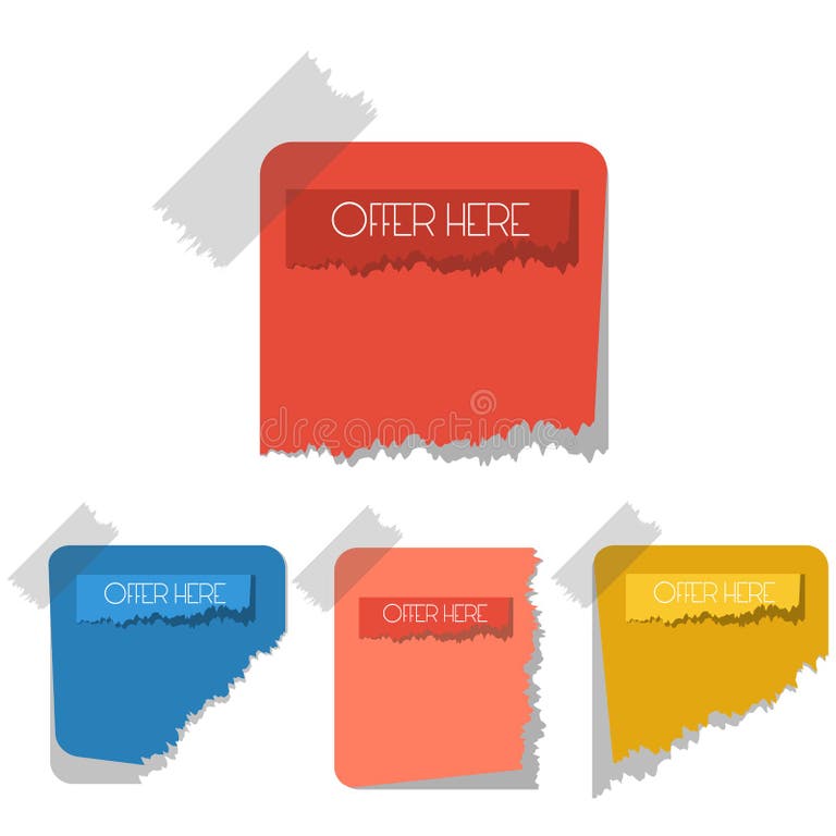 Empty Web Banners,labels,header or Tags for Your Advertisement Stock ...