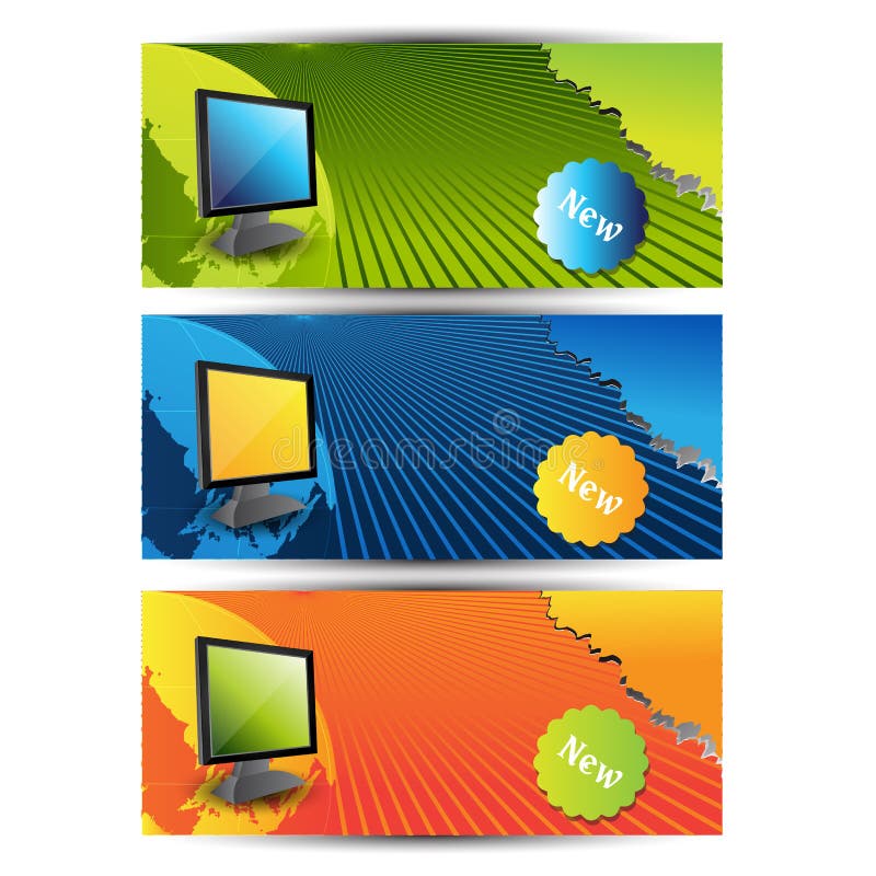 Empty Web Banners,labels,header or Tags for Your Advertisement Stock ...