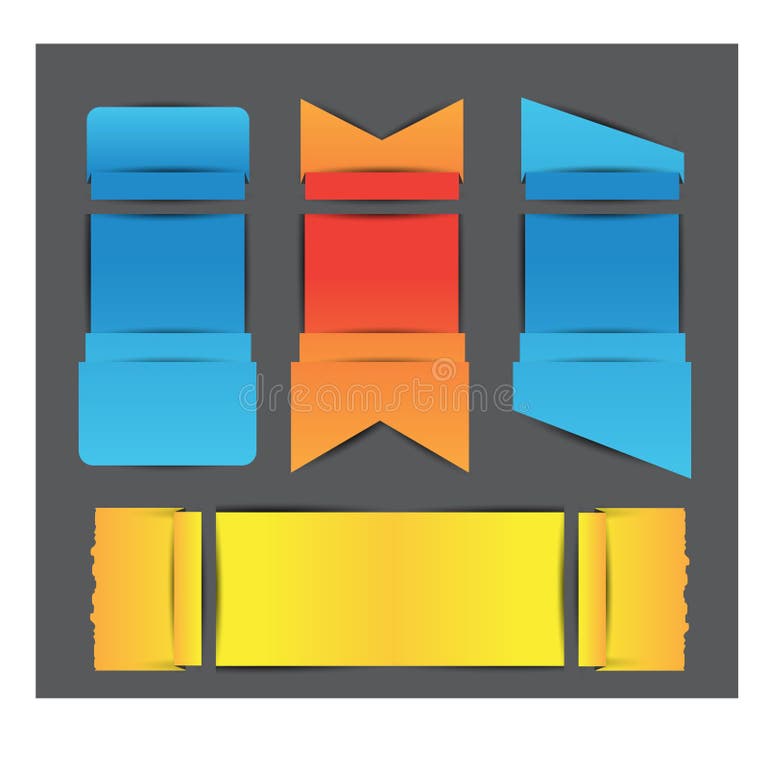 Empty Web Banners,labels,header or Tags for Your Advertisement Stock ...