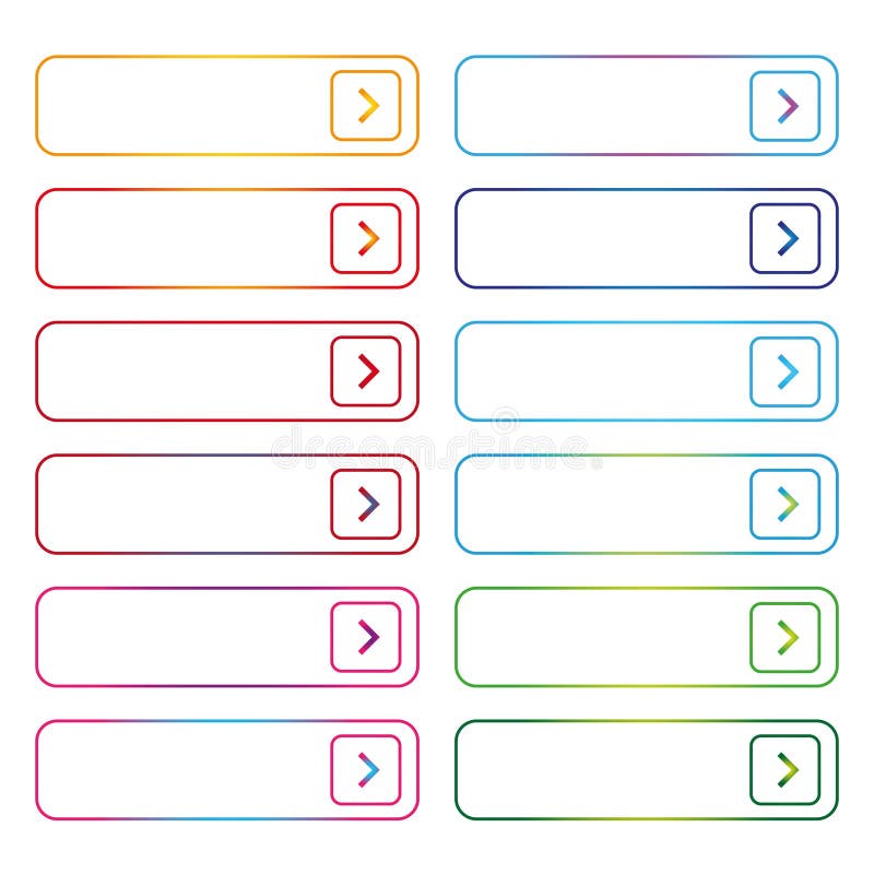 Colorful Empty Web Button Set Stock Vector - Illustration of banner ... Colorful Empty Web Button Set Stock Vector - Illustration of banner ...