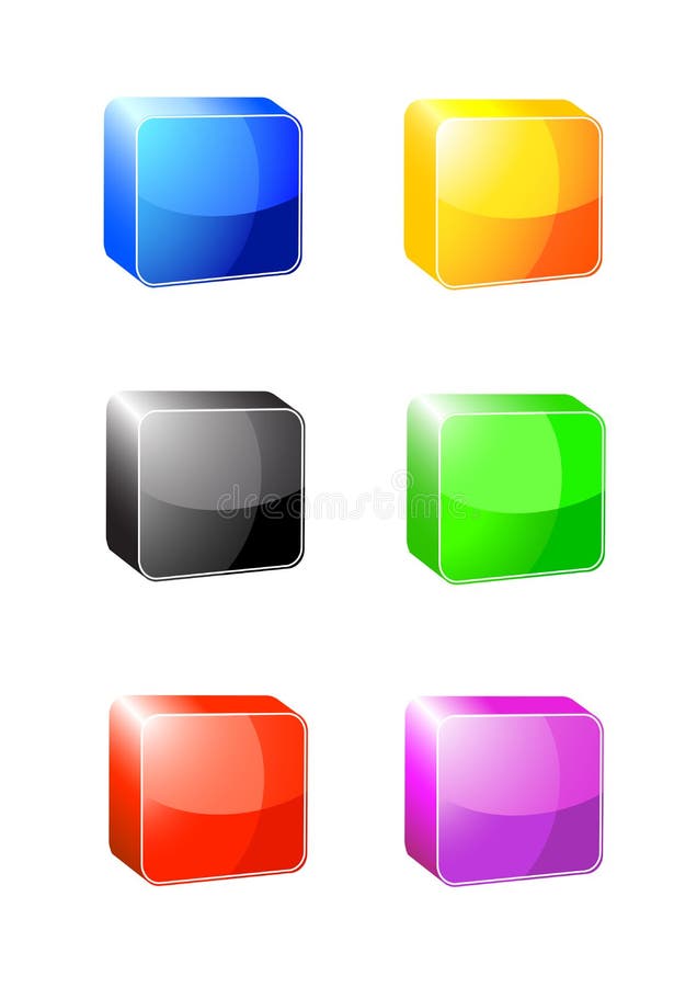 Empty web icons stock vector. Illustration of blank, blue - 8984987