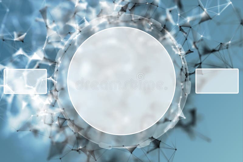 Empty Wed Banner on Polygonal Background Stock Illustration ...