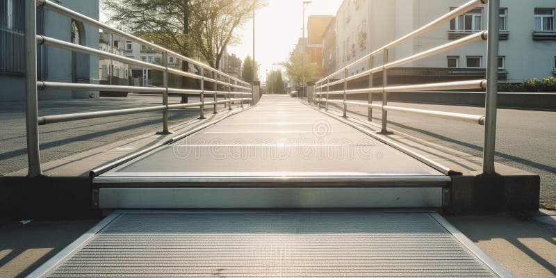 An Empty Wheelchair Ramp, Symbolizing the Barriers Faced by Individuals ...