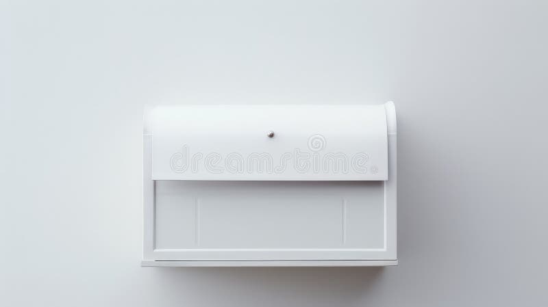Empty White Background Mail Stock Illustration - Illustration of mail ...