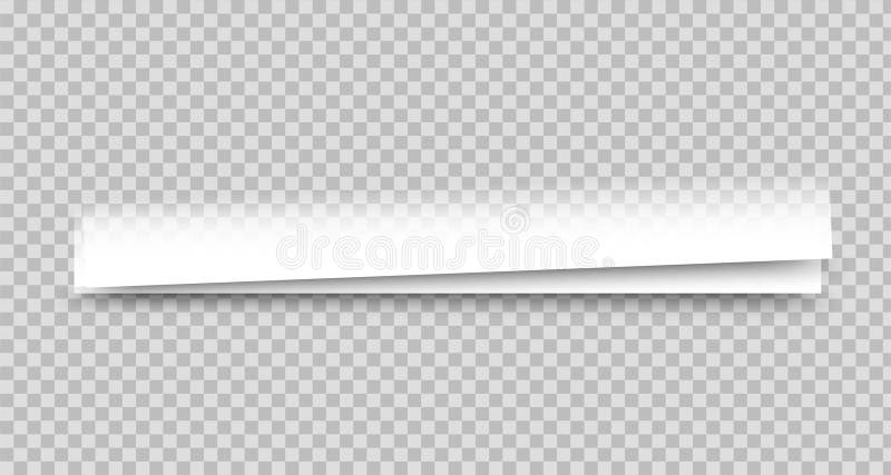 Empty White Banners with Shadow. Paper Blurb Banner. Web Vector Header ...
