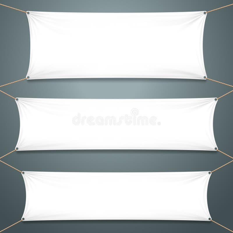 Empty White Banners stock vector. Illustration of empty - 47502606