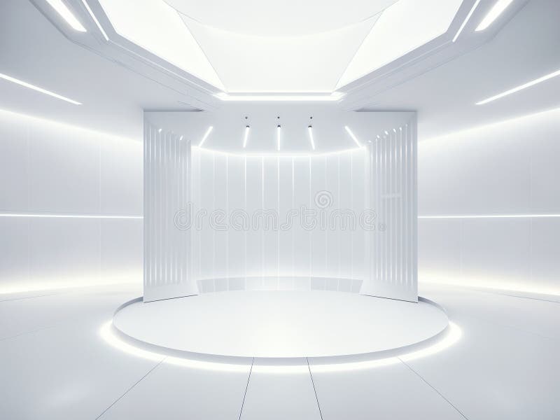 White Big Open Industrial Hall 3d Stock Illustrations – 272 White Big ...