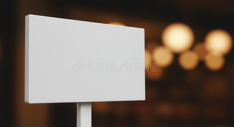 Blank Golden Rectangular Signboard Stock Illustrations – 73 Blank ...