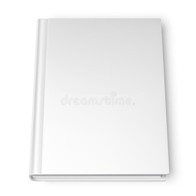 Empty White Book stock vector. Illustration of background - 58077240