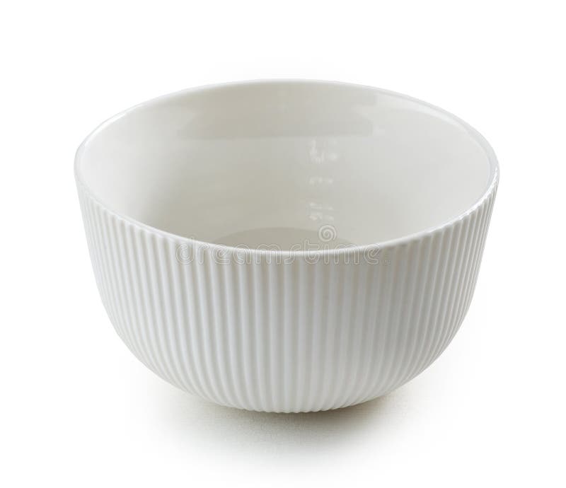 Empty white bowl stock image. Image of close, equipment - 256645065
