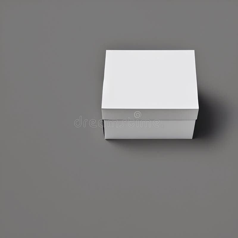 Blank white box stock photo. Image of minimalist, empty - 268601236