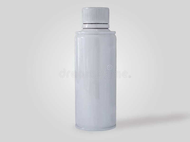 Empty White Can Bottle with Copy Spcae for Design Template Stock Photo ...