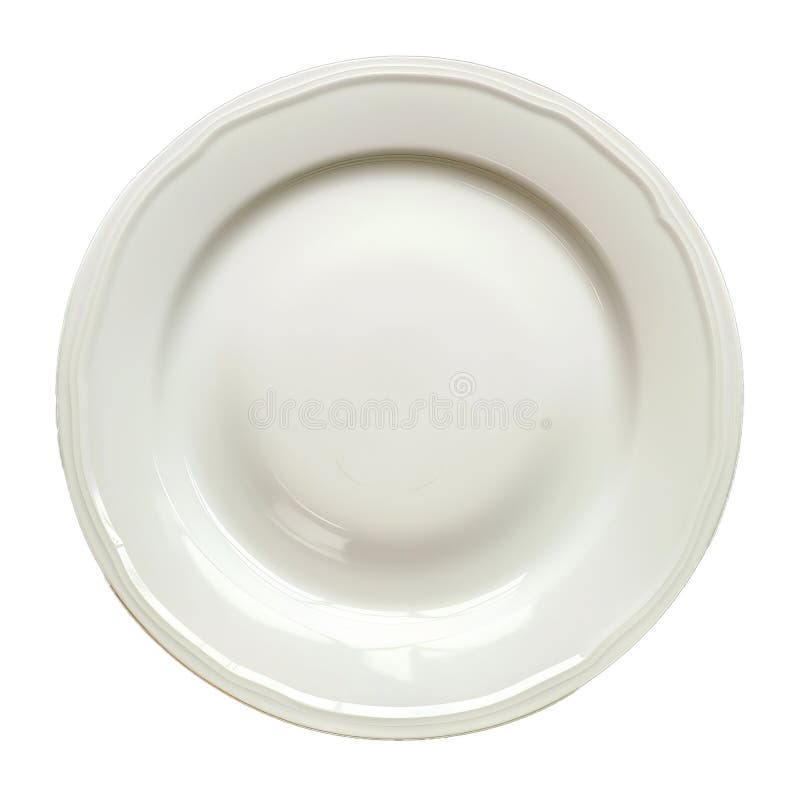 Empty Ceramic Round Plate Isolated Transparent Background Png Stock ...