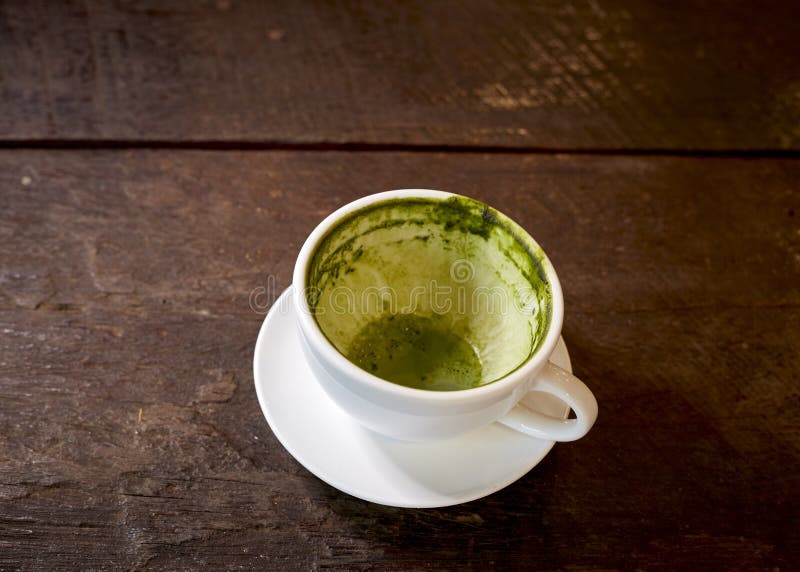 Empty White Cup of Matcha Tea Stock Image - Image of dish, fresh: 145901787