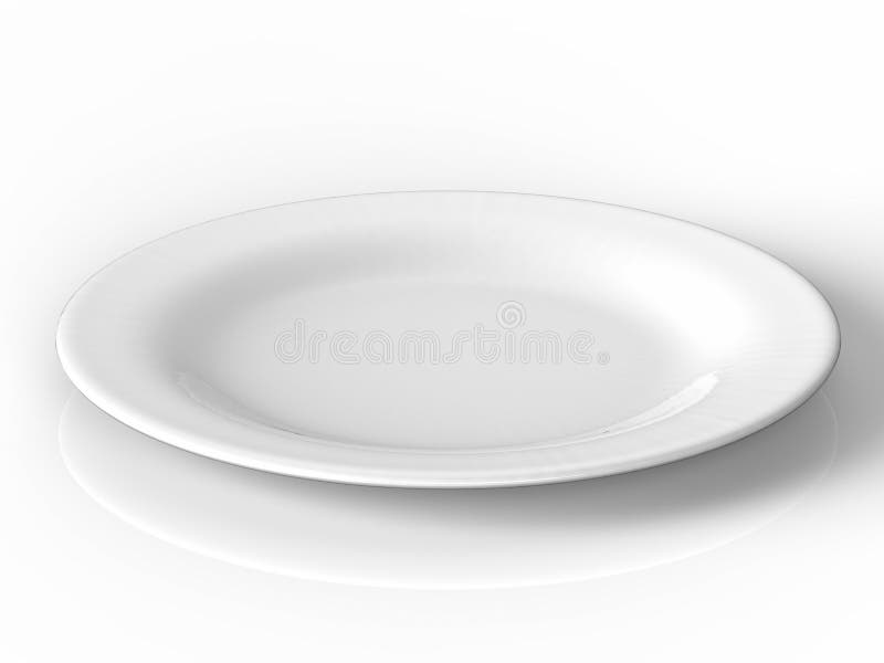 Empty white dish stock image. Image of single, background - 81019517