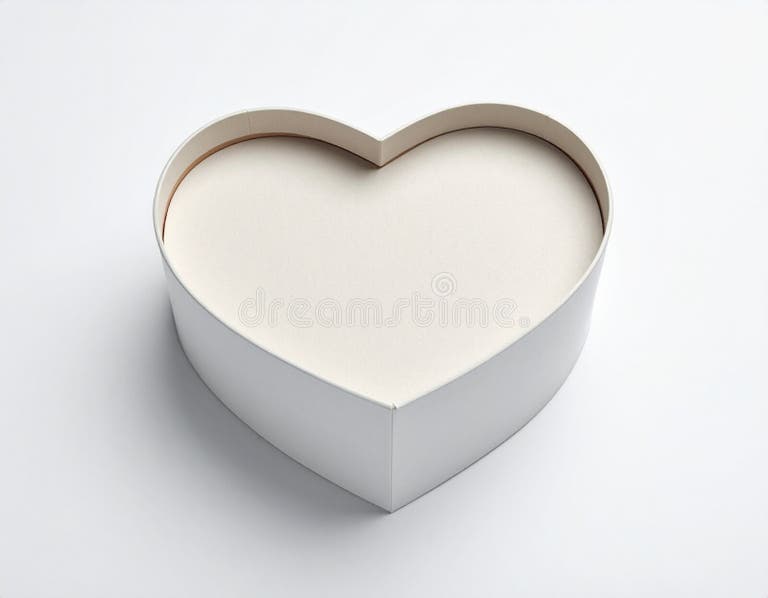 Empty Open Heart Shaped White Gift Box Stock Illustrations – 241 Empty ...