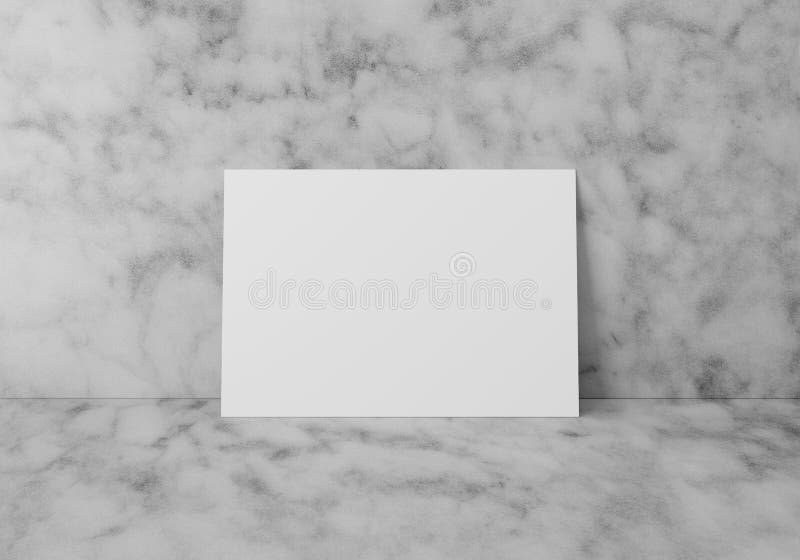 Empty White Horizontal Rectangle A4 Paper Sheet Stock Illustration ...
