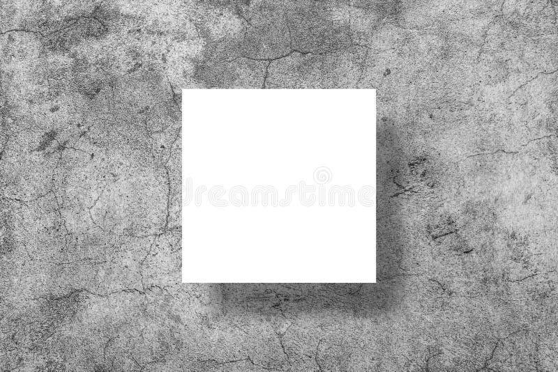 Empty White Horizontal Rectangle Poster Mockup on Grey Background ...