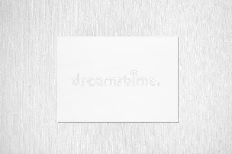Empty White Horizontal Rectangle Poster Mockup Stock Image - Image of ...
