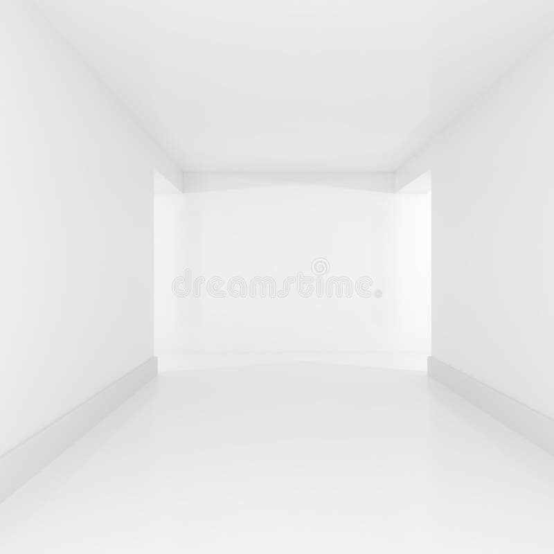 Empty White Interior stock illustration. Illustration of inside - 19719655