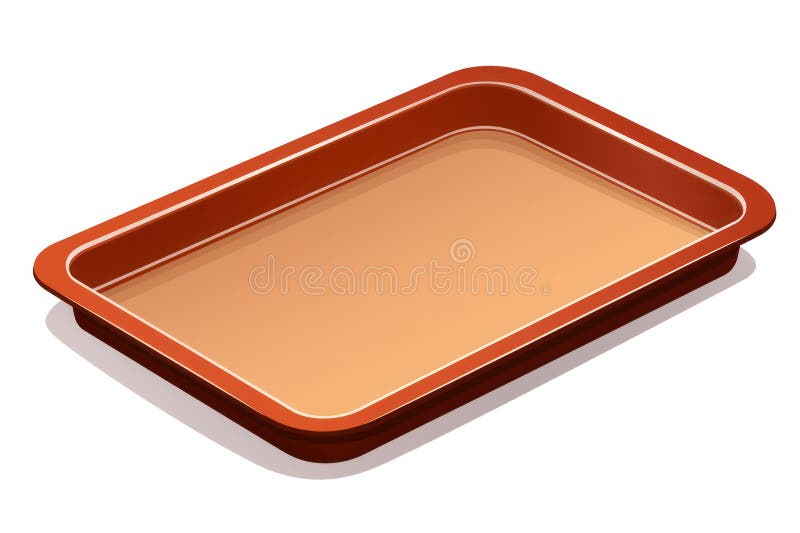 Empty White Kitchen Tray with Clean Plastic Utensils on a Metallic ...