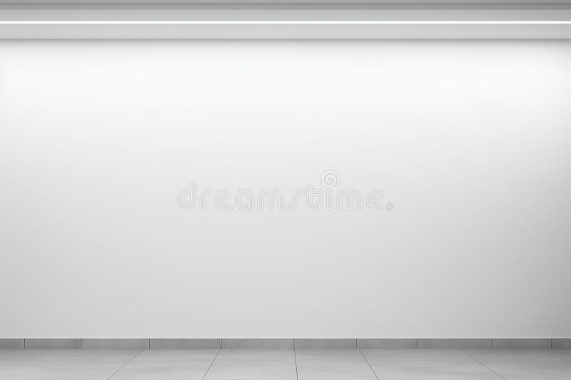 Empty White Light Office Wall for Logo Stock Illustration ...