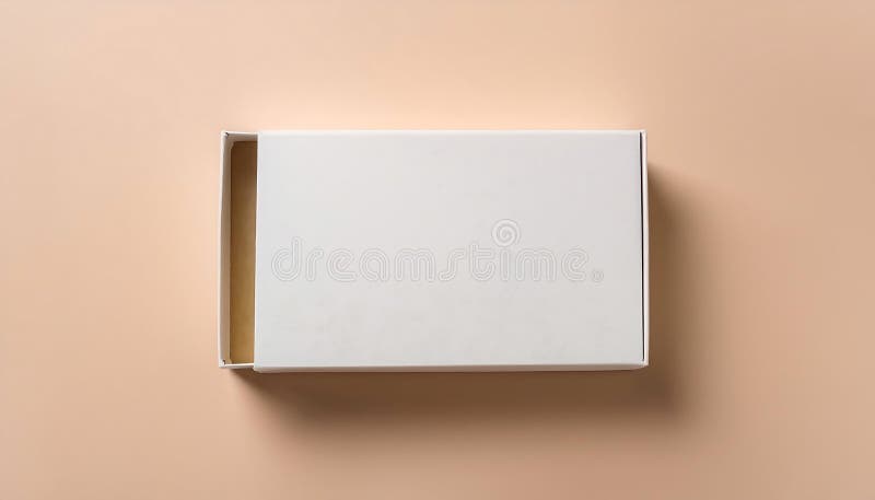 Empty White Matchbox Centered on a Soft Pastel Background Highlighting ...